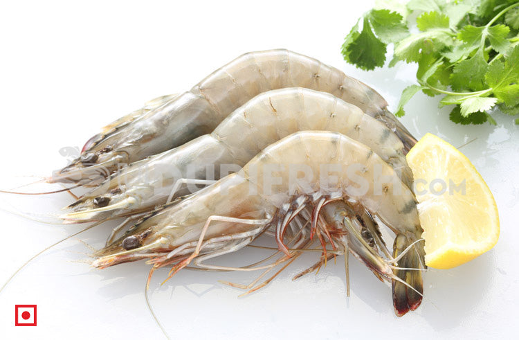Fresh White Prawns Without Peeled- Medium, 1 kg – UDUPI FRESH