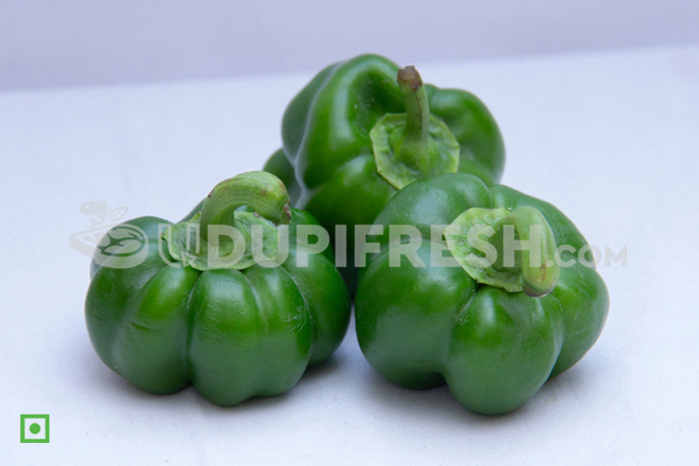 Local Small Capsicum Green, 500 g – UDUPI FRESH